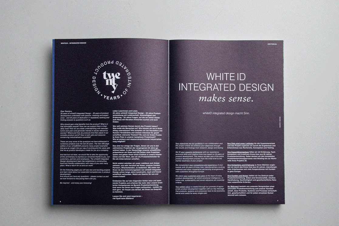 20 JAHRE WHITEID INTEGRATED DESIGN – whiteID – make sense